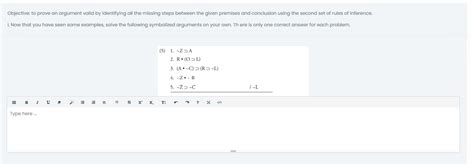 solved objective to prove an argument valid by identifying
