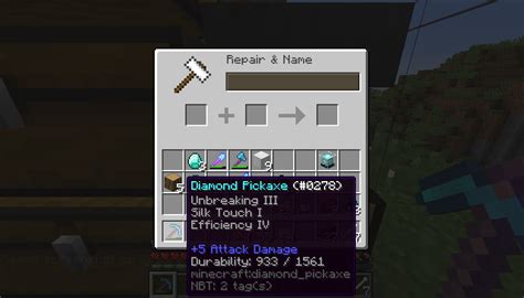 Unreasonably Expensive Pickaxe Repair Survival Mode Minecraft Java Edition Minecraft