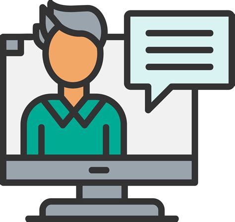 Video Lecture Vector Icon 16847274 Vector Art At Vecteezy