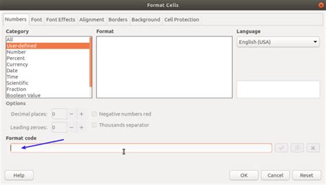 Custom Number Format Basics LibreOffice Calc Libreofficehelp