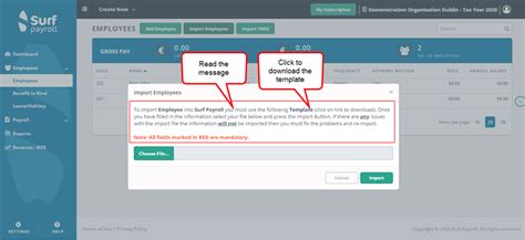 importing employees surf