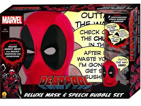 Marvel Deadpool Deadpool Deluxe Mask Speech Bubble Exclusive Roleplay