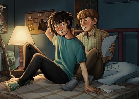 Byler Fan Art ☆ In 2023 Stranger Things Fan Art Stranger