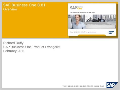 Ppt Sap Business One Version 8 81 Overview Dokumen Tips