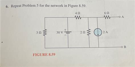 Solved Repeat Problem 5 ﻿for The Network In Figure 859find