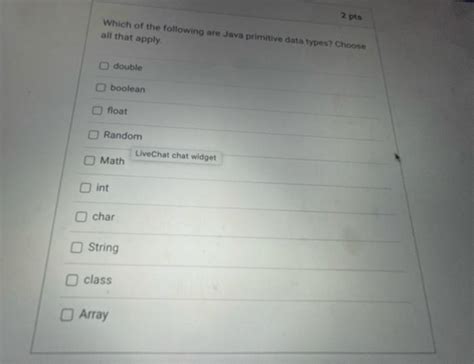 Solved Question 5 3 Pts Given The Following Declaration