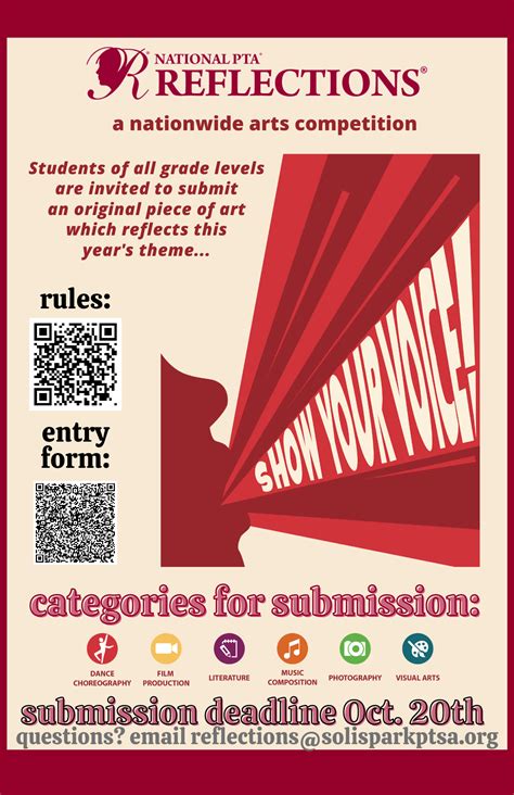Calling All Solis Park Artistes National Pta Reflections Solis Park