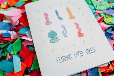 Lesbian Greeting Card Sex Positive Card Vibrator Greeting Card Lesbian Anniversary LGBT