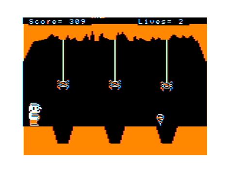 Screenshot Of Cuthbert And The Golden Chalice Trs 80 Coco 1986 Mobygames