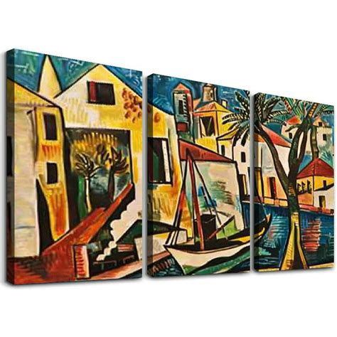 Ullo0ord Pablo Picasso Wall Art Mediterranean Landscape Poster Print