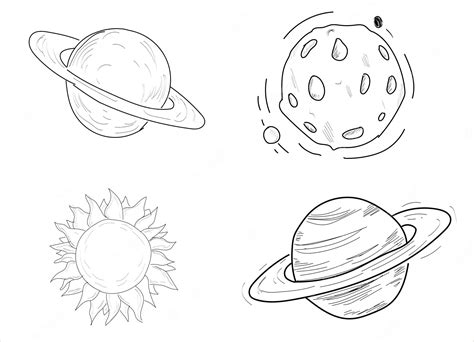 태양계 행성 수성 금성 지구 화성 목성 토성 천왕성 해왕성 문 아스트론 프리미엄 벡터