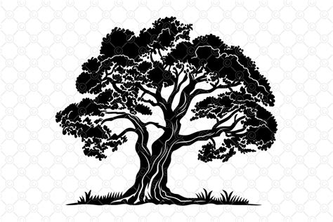 Tree Svg 014 Tree Silhouette Svg Graphic By Celestialdesignforge