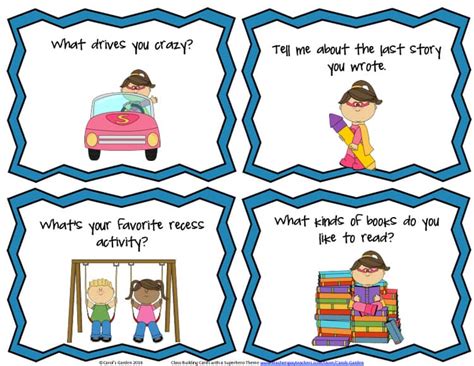 Back To School Kagan Classbuilding Activity Cards With A Superhero Theme