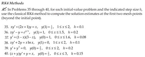 Solved In Problems 35 Through 40 For Each Initial Value