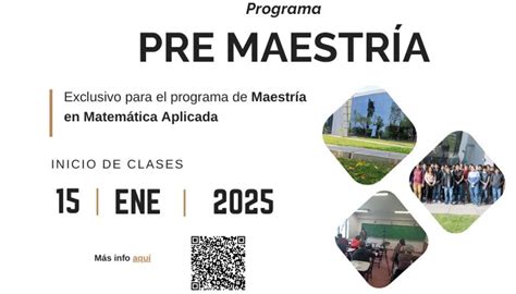IMCA Pre Maestría Preparación para el programa de Maestría en Matemática Aplicada