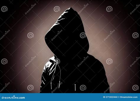 Hacker Wearing A Black Hooded Jacket Generative Ai Generative Ai