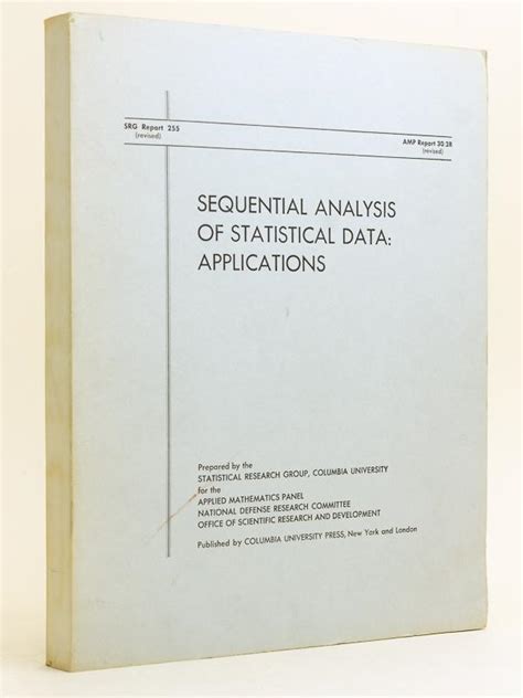 sequential analysis of statistical data applications by statistical
