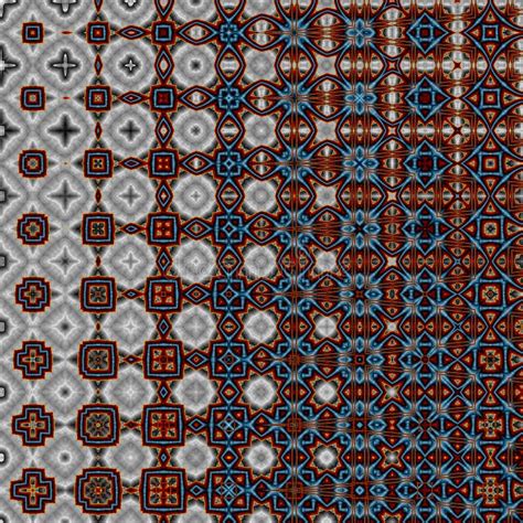 3d Fractal Pattern Transformation Graphic Stock Illustration