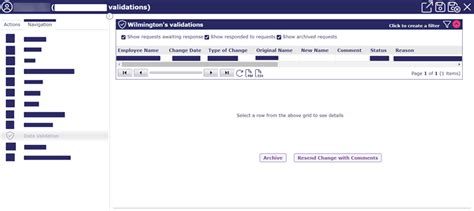 View The Data Validation Audit Log Actis