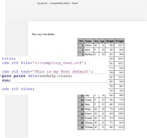 Remove Dotted Lines From Ods Rft Text Sas Support Communities