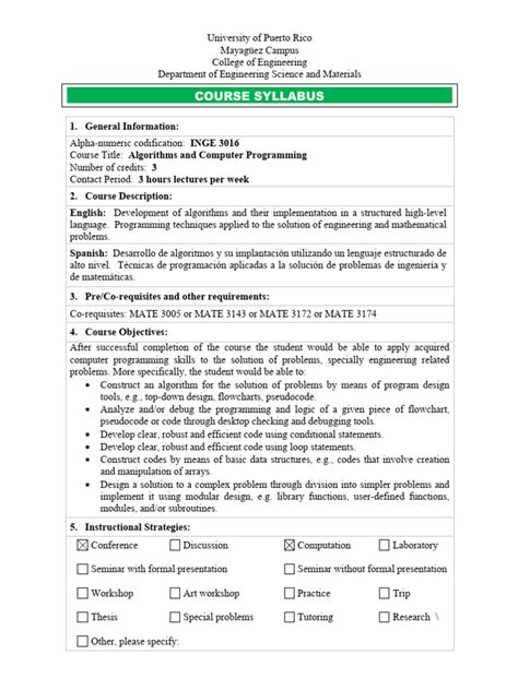 Prontuarioinge3016 Pdf Algorithms Computer Programming