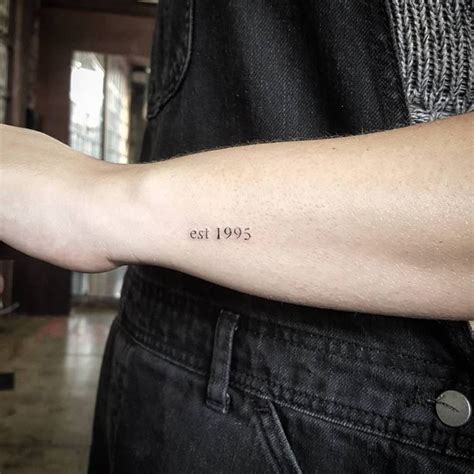 Est 1995 Since 1995 Tattoo Est Year Tattoo Small Tattoos