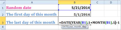 How To Find First Last Day Or Working Day Of A Month In Excel