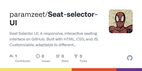 Github Paramzeetseat Selector Ui Seat Selector Ui A Responsive