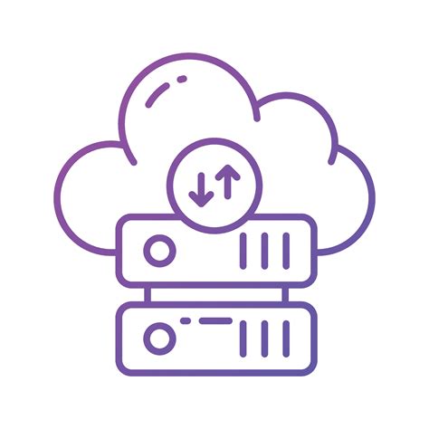 Download This Premium Icon Of Cloud Data Storage Cloud Networking Technology Concept 26587770