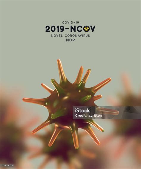 소설 코로나 바이러스 바이러스 코비드 19ncp 코로나바이러스 Ncov는 단일 가닥 Rna 바이러스로 표시된다 사실적인 3d 바이러스 세포와 배경 바이러스 성 박테리아 벡터