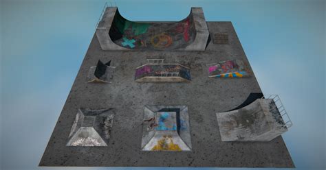 Sports Skate Park Asset Package 3d Urban Unity Asset Store