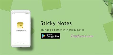 Floating Sticky Notes Android App Colorful Mobile Movable Tabs