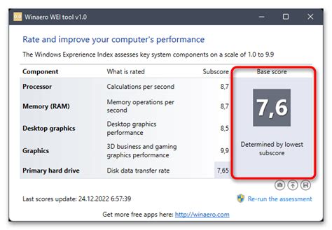 Оценка производительности компьютера с Windows 11