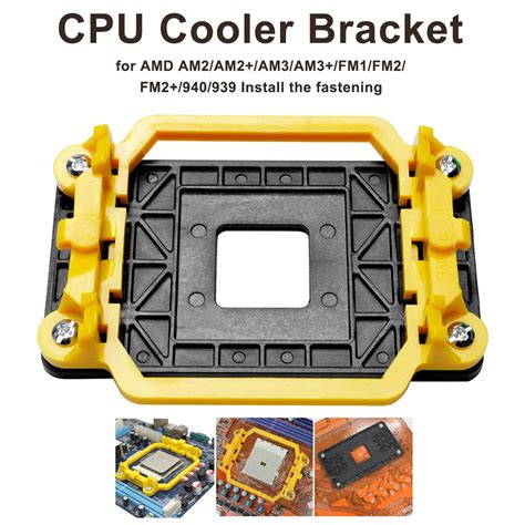 Cpu Cooler Bracket Motherboard For Amd Am2 Am3 Fm1 Fm2 940 939 Install
