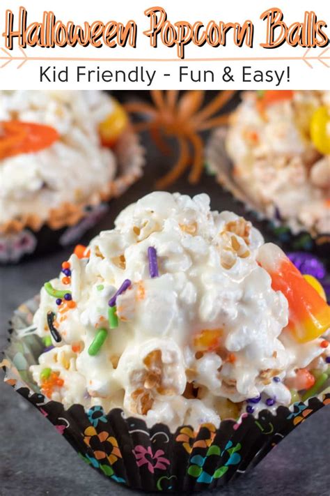 Halloween Popcorn Balls Easy Halloween Party Treat
