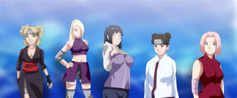 Naruto Shippuden Sakura Ino Tenten Temari Hinata by Mr123GOKU123 on ...