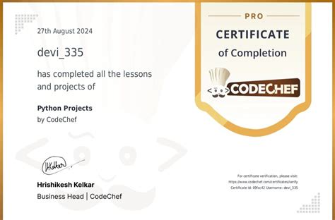 Python Codechef Programming Certification Learning Development