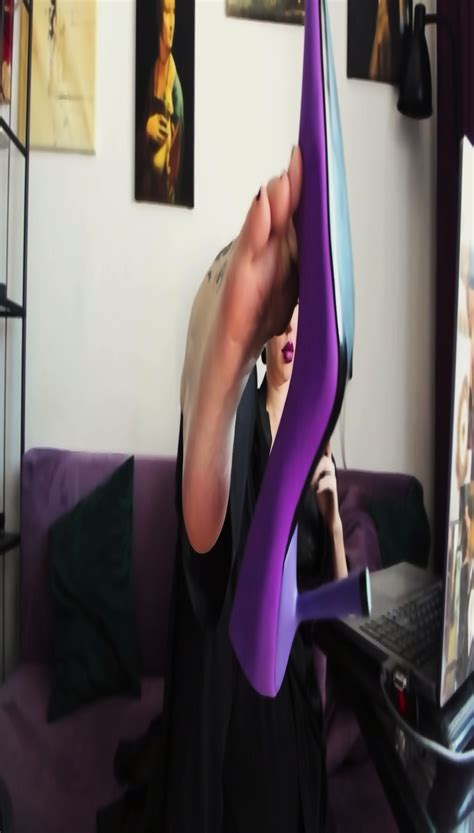 Classy Purple Heel Dangling