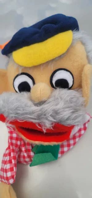 Rare Vintage Full Body Hand Puppet Old Man With Mustache £2281 Picclick Uk