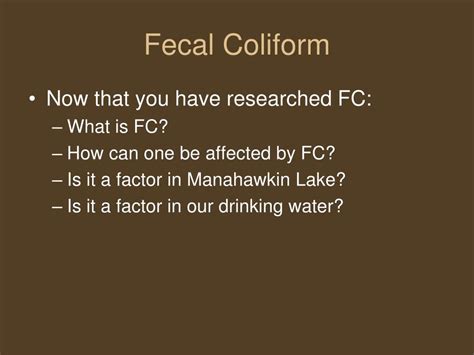 Ppt Fecal Coliform Powerpoint Presentation Free Download Id4612235