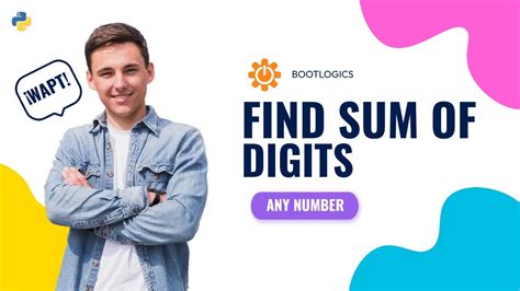 Find Sum Of Digits Of Any Number Python Coding
