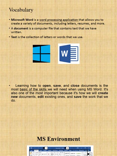 intro ms word pdf microsoft word window computing