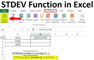STDEV Function In Excel Formula Examples How To Use STDEV