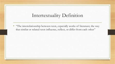 Intertextuality