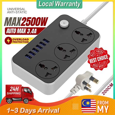 Hot Selling Usb Port Universal Power Strip Extension Plug Power Socket Electric Sockets