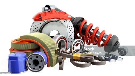 차량 정비 자동차의 개념 공급 화이트에서 3d 렌더링 그림자 광고에 대한 스톡 사진 및 기타 이미지 광고 구도 디지털 생성 이미지 Istock