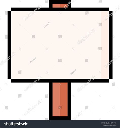 Sign 8bit Pixel Art Stock Illustration 2194978067 Shutterstock
