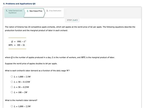 solved 5 problems and applications q5 1 initial demand and