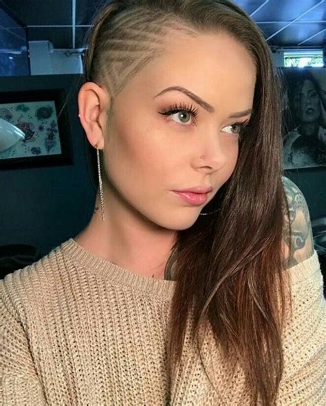 Pin On Half Shaved Hair
