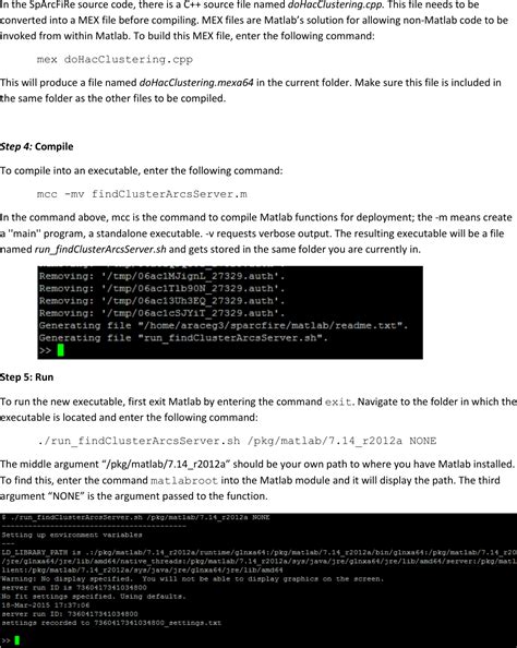 compile instructions